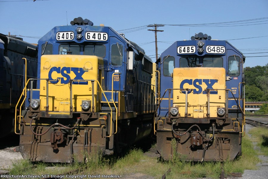 CSX 6406 and 6485
